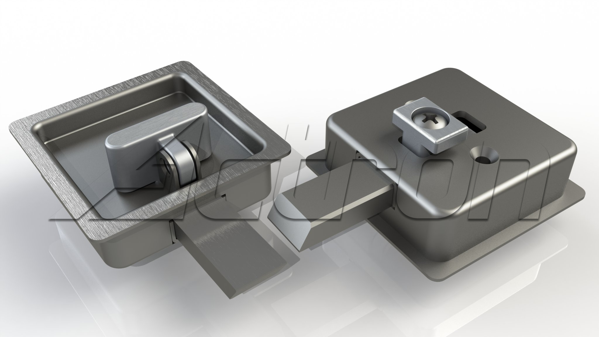 Latch Assy – Square Double Sided (manual lock) w/Fixed Hasp - Actron ...