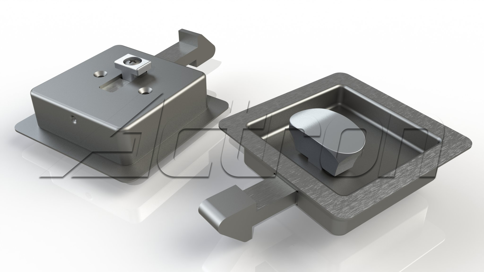 Latch Assy – Square Double Sided (trunk door) - Actron Manufacturing